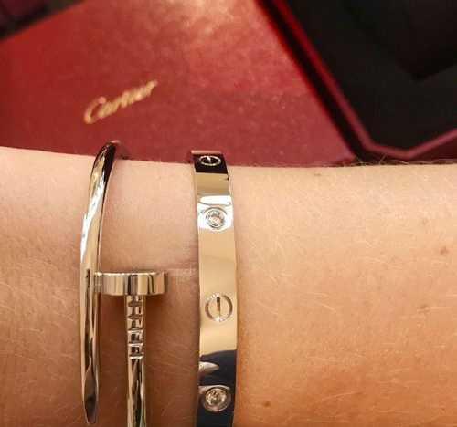 Браслет Cartier гвоздь с камнями