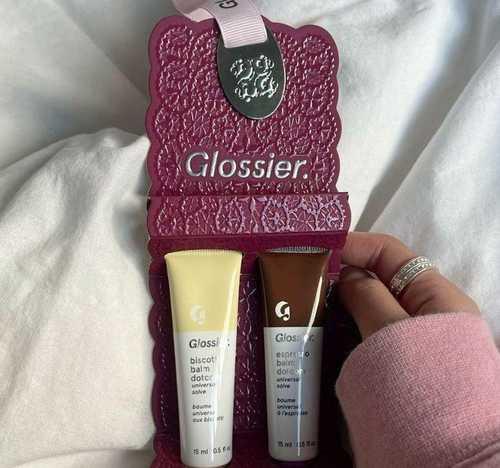 Glossier biscotti espresso duo набор бальзам