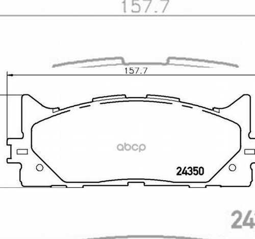 Колодки тормозные дисковые перед NP1015