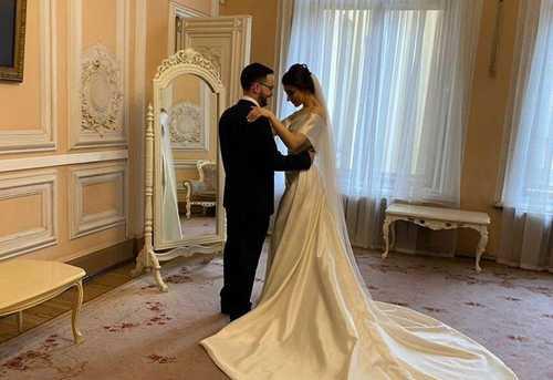 Свадебное платье трансформер 44 р роскошное
