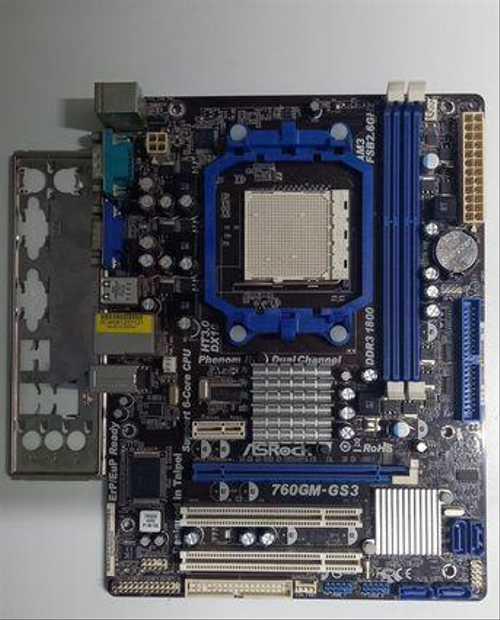 Материнская плата ASRock 760GM-GS3 AM3