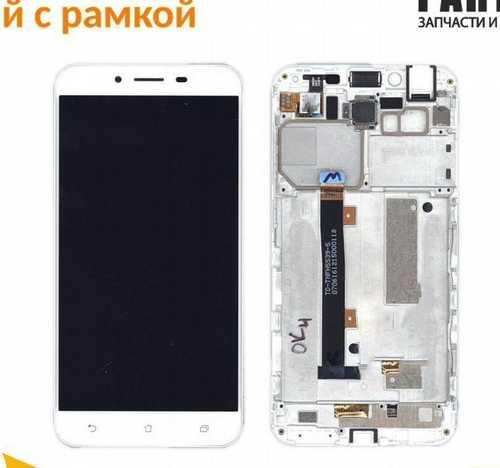 Модуль Asus ZenFone 3 Max ZC553KL белый с рамкой