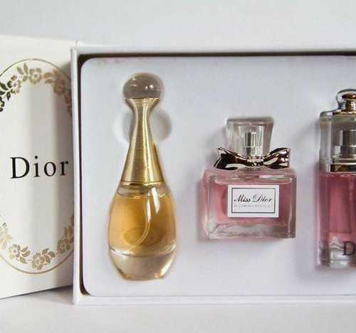 Набор парфюмерии dior 3 по 30мл новый