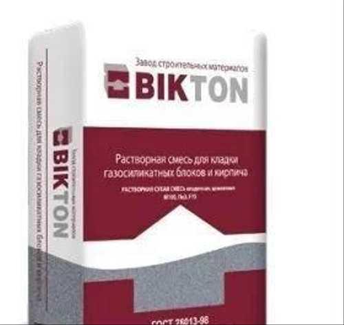 Сухая растворная смесь для кладки блоков bikton fr