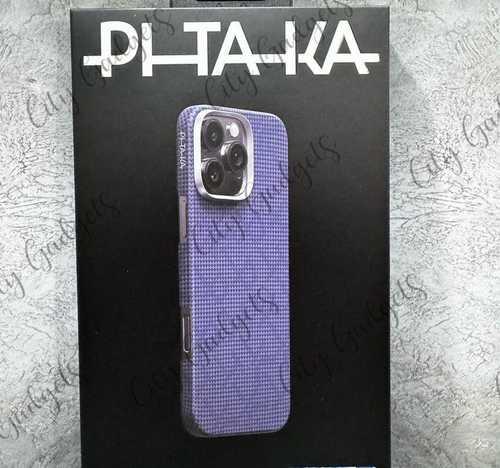 Чехол Pitaka iPhone 16 Pro - (PTK-black/blue)