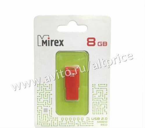Флешка 8GB Mirex Mario, USB 2.0, Красный