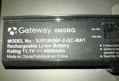 Аккумулятор Gateway 6msbg