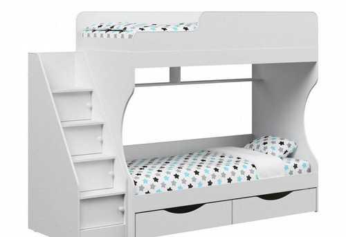 Кровать двухъярусная с ящиками Криспи
