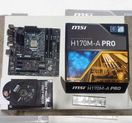 Комплект MSI H170M-A PRO + I7 6700 + 16Gb DDR4