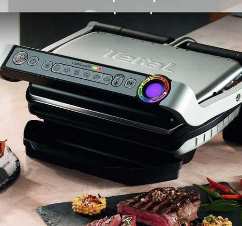 Электрогриль tefal optigrill gc712d34