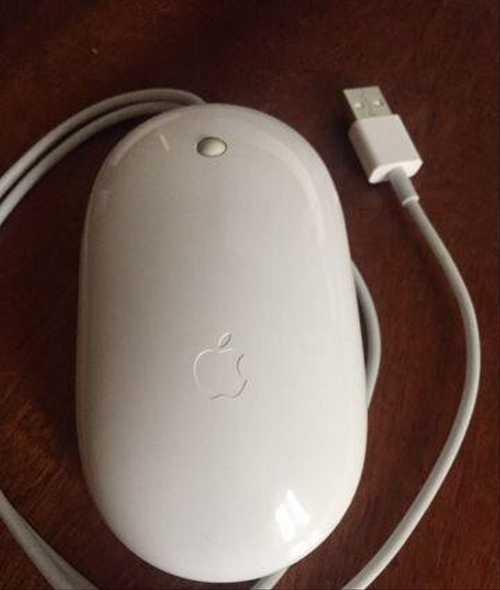 Мышь проводная Apple белая usb