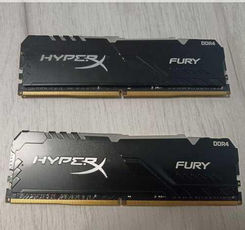 Оперативная память HyperX fury ddr4 32gb 3600мгц