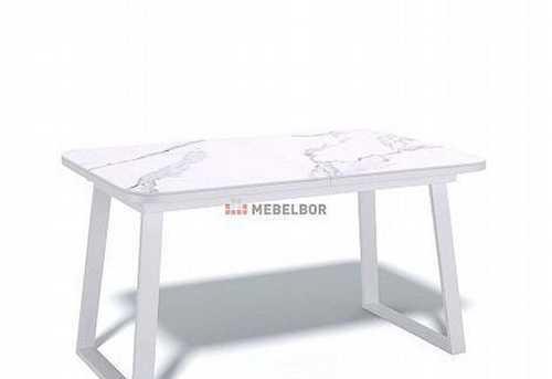 Стол обеденный Kenner AZ1200 белый/керамика мрамор
