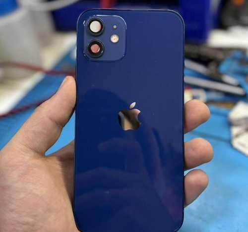 Корпус iPhone 12 blue в сборе оригинал