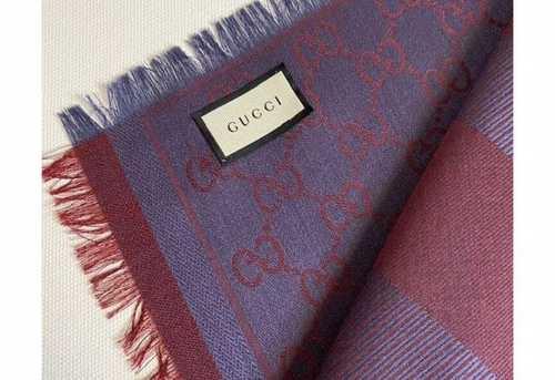 Gucci шаль платок шерсть - шёлк оригинал