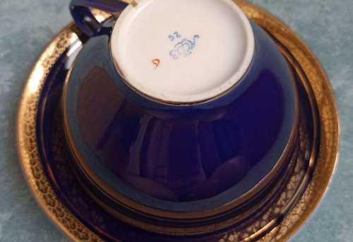 Чайная пара с орнаментом, лфз, конец 1950-х г.г