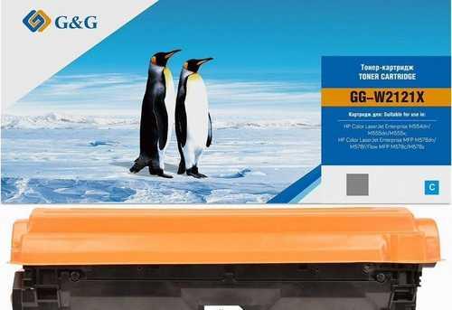 Картридж лазерный G&G 212X GG-W2121X голубой (1000