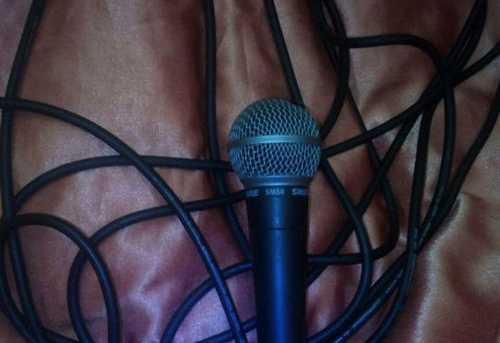 Вокальный микрофон Shure sm58+кабель 5м