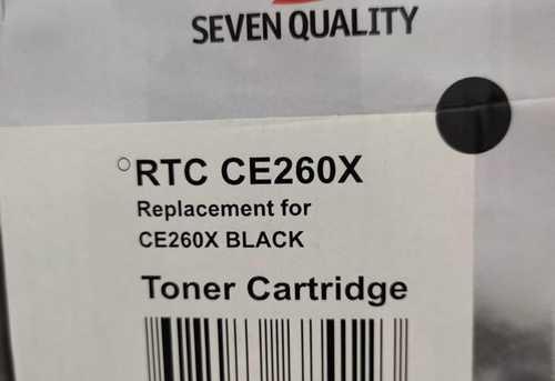 Тонер-картридж HP Color LJ CP4525 CE260X Black 7Q