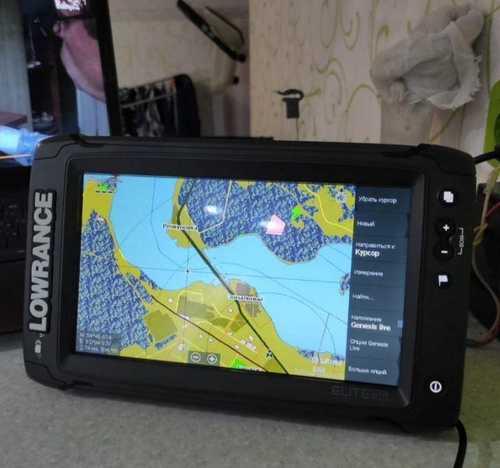 Эхолот lowrance 9 elite ti 2 с датчиком 3 в 1