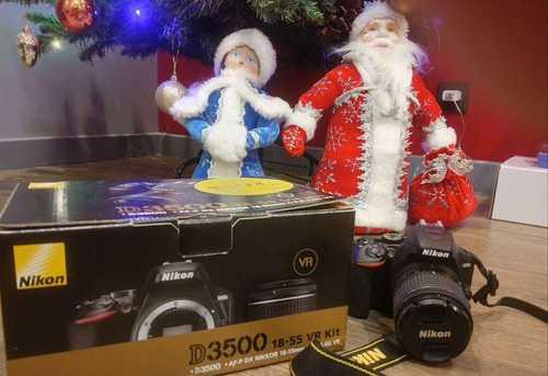 Nikon d3500 kit, как новый, возможен обмен