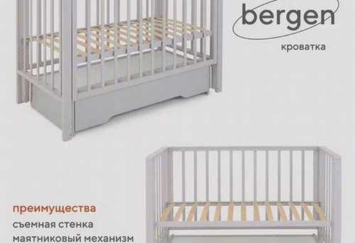 Кровать детская rant "bergen" маят/ящик, Rosy grey