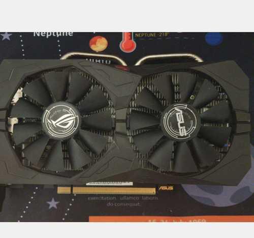 Видеокарта asus RX 560 ROG strix 4 GB