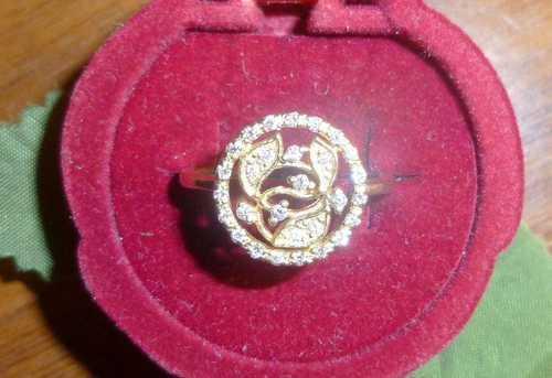 Золотое кольцо 585 пр с бриллиантами 3,17 гр