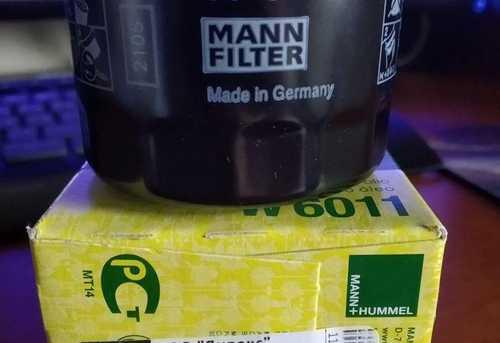 Масляный фильтр mann-filter W 6011