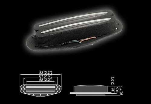 BHS-95ABridge-BK Звукосниматель магнитный, сингл