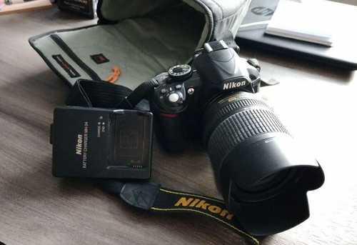 Зеркальный фотоаппарат nikon d3100 + Nikkor 18