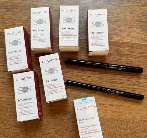 Clarins SOS primer, hydra essential, liner