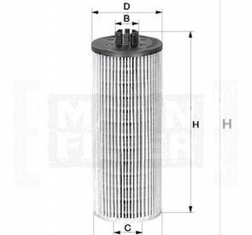 Фильтр масляный mann-filter hu 712/6 x (hu7126x)