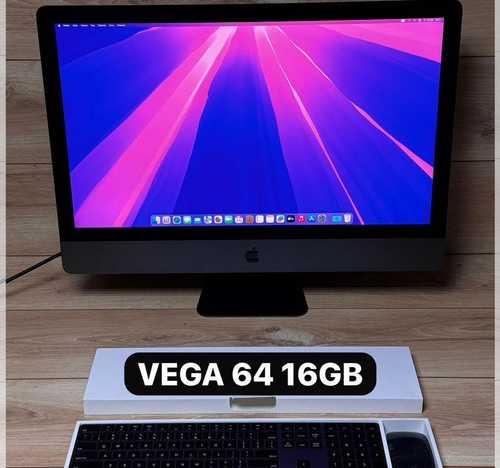 Vega 64 16GB, 64GB RAM, iMac PRO Xeon Series