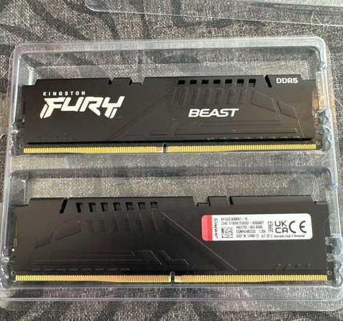 Оперативная память Kingston fury ddr5 2x8 5200MHz