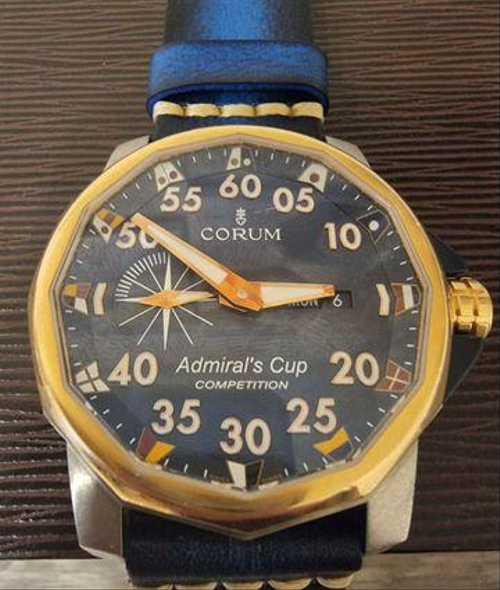 Золотые часы corum Admiral's Cup titane/gold