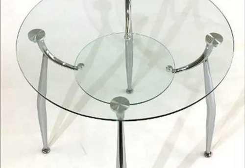 Кухонный стол стеклянный круглый d 90 см