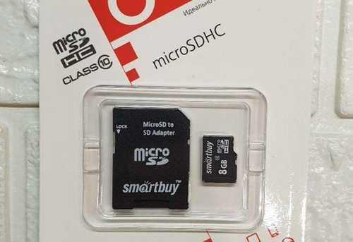 Карта памяти MicroSD 8 GB