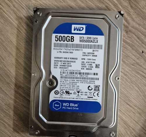 HDD 500gb 7200 3.5 WD Blue