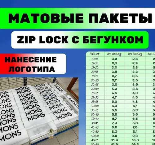 Пакеты зип лок с бегунком зиплок