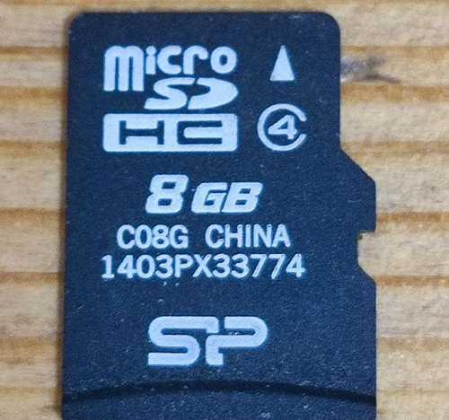 Карта памяти microsd 8 GB, читается