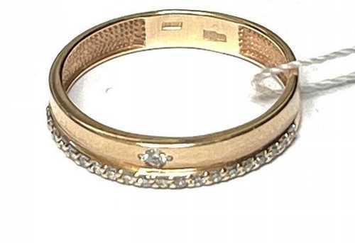 Золотое кольцо с бриллиантами р-р 16,5 (18100)