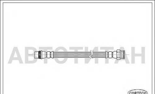 Шланг тормозной citroen: C2 1.1/1.4/1.4 16V/1.4 HD