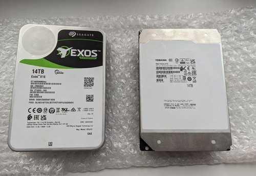 Новый жесткий диск 14тb Seagate Exos и Toshiba MG
