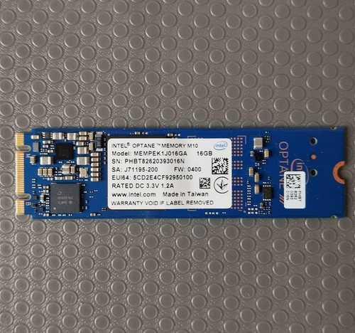 Intel optane memory M10 16Gb