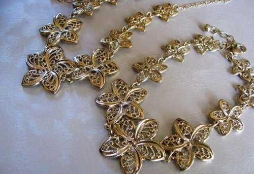 Ожерелье и браслет (скань)