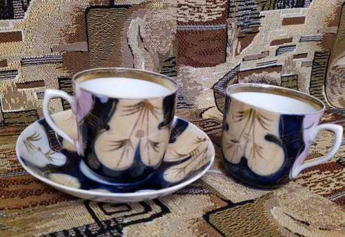 Чашка и чайная пара Кузнецов