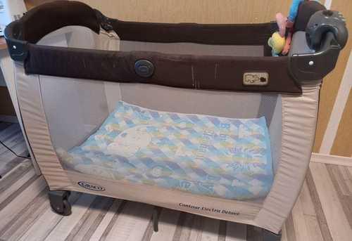 Детская кровать манеж Graco