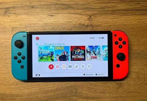 Nintendo switch oled прошитый чип