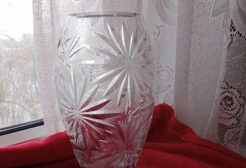 Большая хрустальная ваза СССР